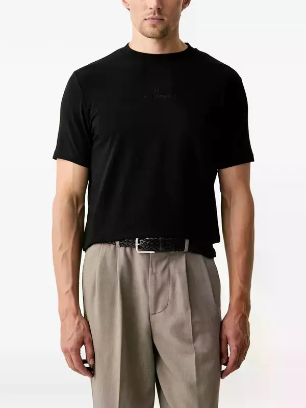 Karl Lagerfeld Logo-embroidered T-shirt - Black