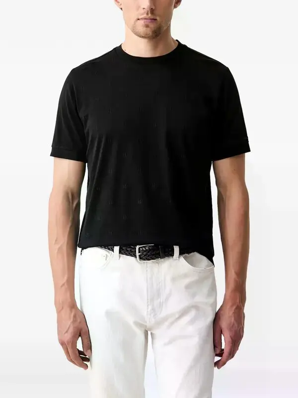 Karl Lagerfeld Monogram-print T-shirt - Black