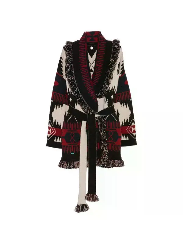 Alanui Fringe-trim Cardigan - Neutrals