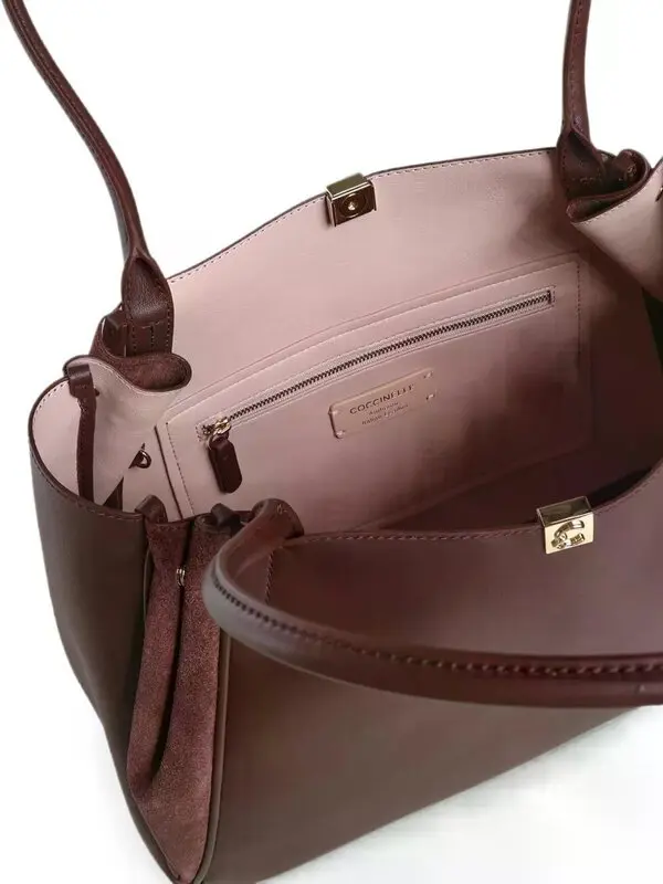 COCCINELLE Suede-panelled Shoulder Bag
