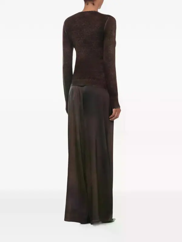 Avant Toi Distressed-effect V-neck Sweater