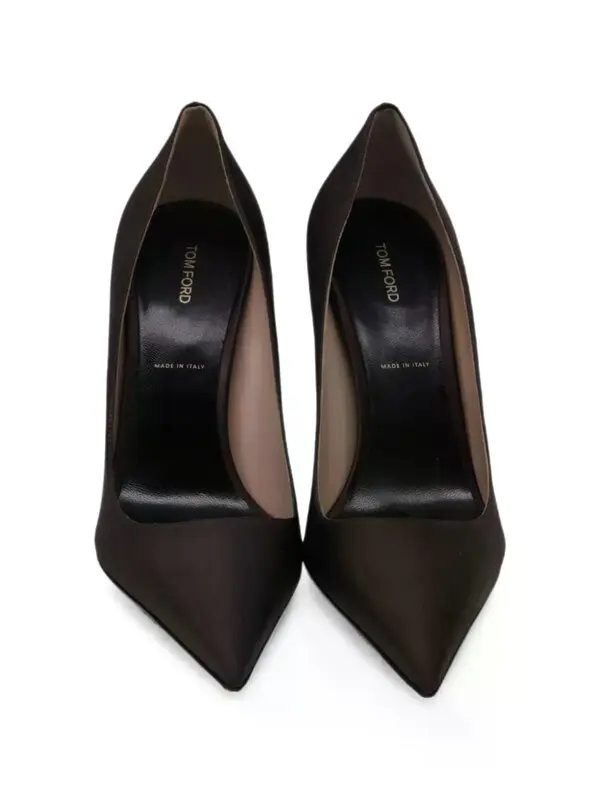 TOM FORD Betty Satin Pumps - Brown
