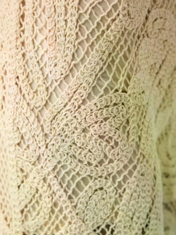 BENETTON Crochet-knit Wide-leg Trousers