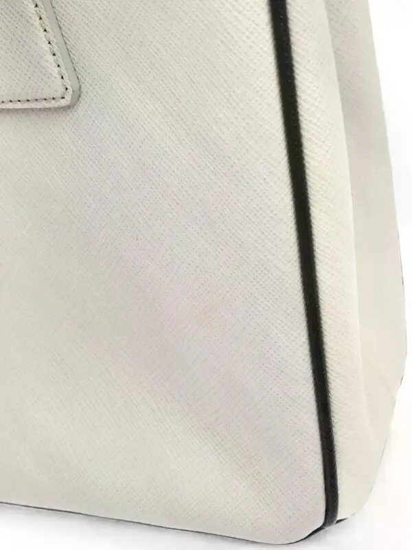 Prada 2016 Galleria Saffiano Leather Mid Tote Bag - Neutrals