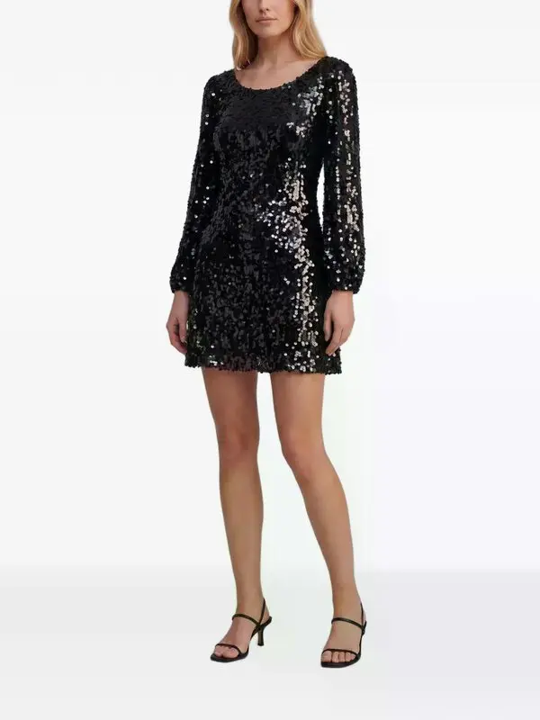 Dolce & Gabbana Sequinned Long-sleeved Mini Dress