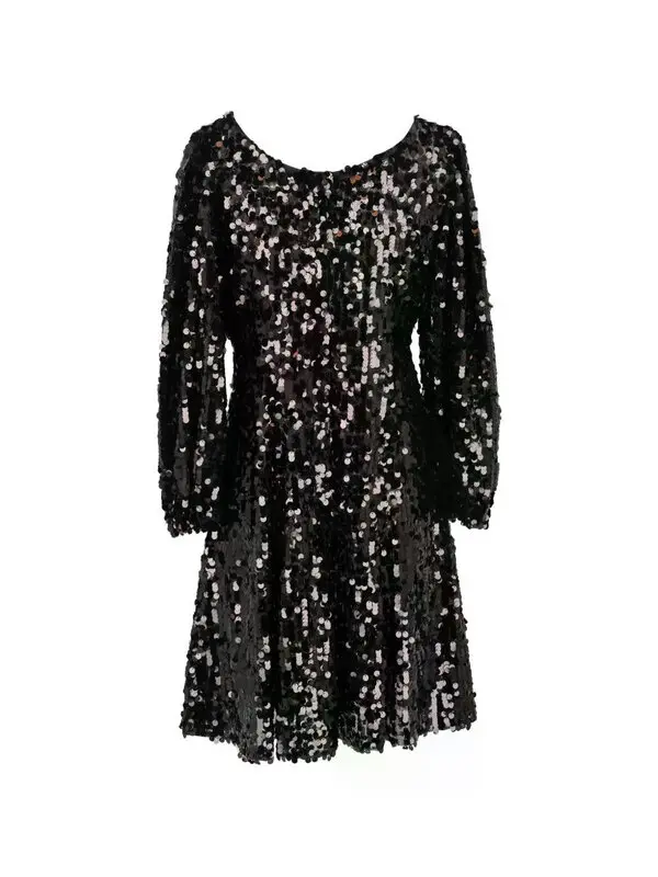Dolce & Gabbana Sequinned Long-sleeved Mini Dress