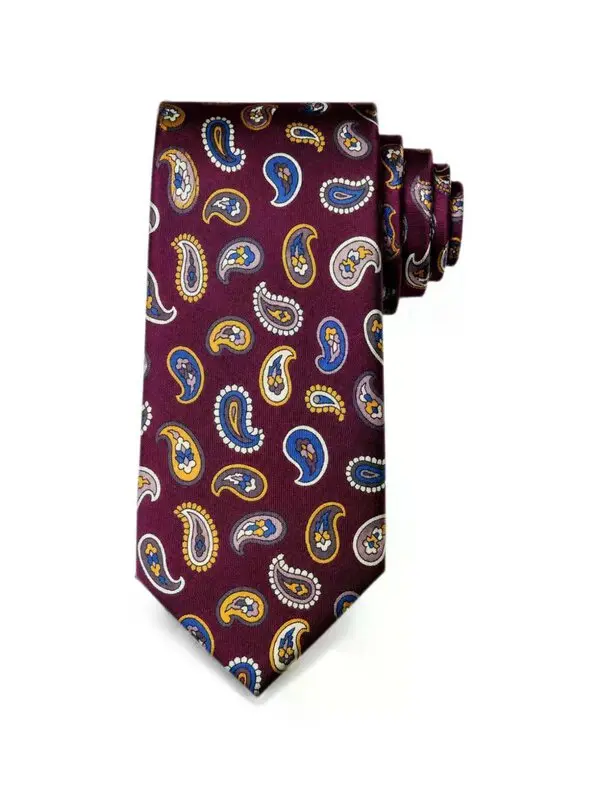 BONA FURTUNA Paisley-print Tie - Red