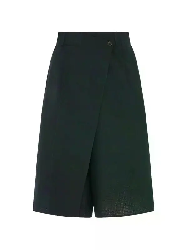6397 Wrap-detail Knee-length Shorts