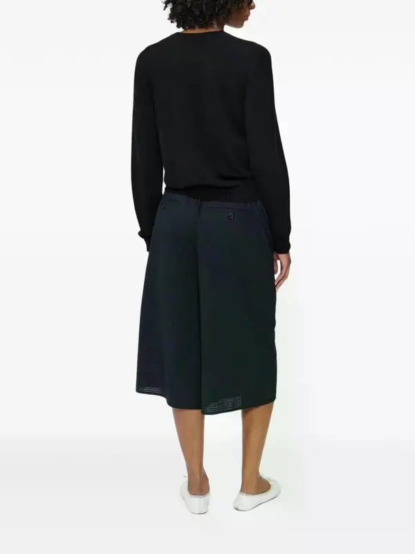 6397 Wrap-detail Knee-length Shorts