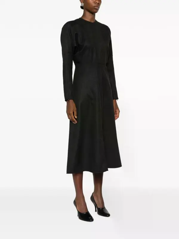 Victoria Beckham Melange Effect Midi Dress