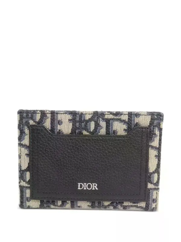 Dior Oblique Card Holder - Blue