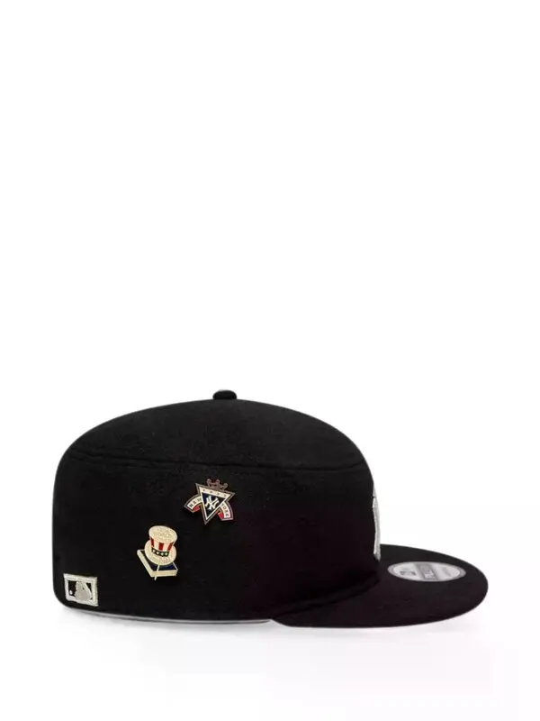 New Era New York Yankees Mlb Cooperstown Logo-embroidered Cap - Black