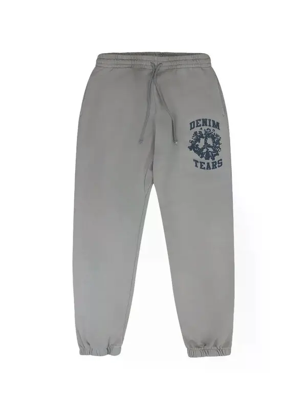 DENIM TEARS University Logo-print Track Pants - Grey
