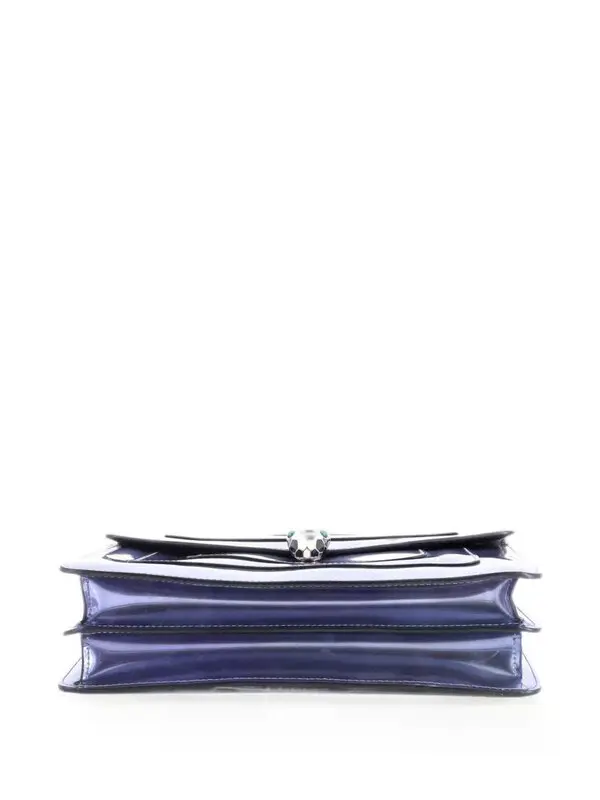 BVLGARI Serpenti Forever Patent Medium Shoulder Bag