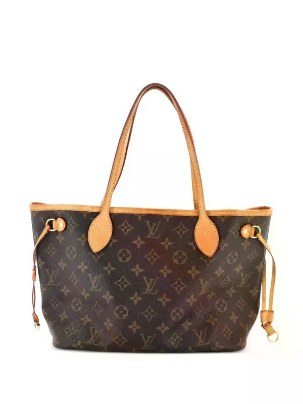 LOUIS VUITTON Neverfull Nm Monogram Canvas Pm Tote Bag - Brown