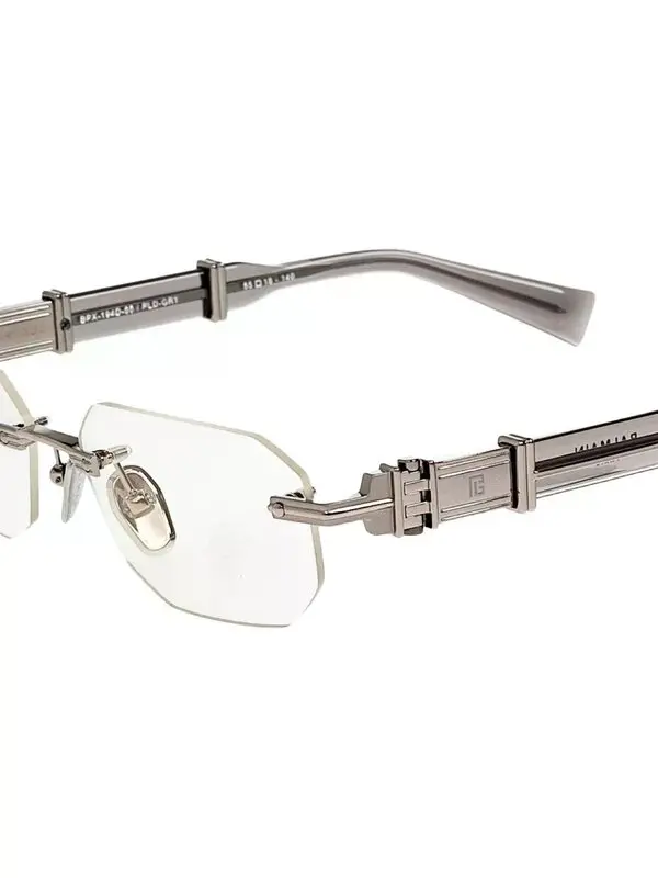 Balmain Arcade Rimless Geometric-frame Glasses
