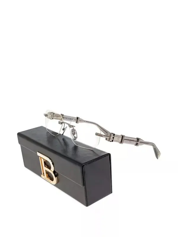 Balmain Arcade Rimless Geometric-frame Glasses