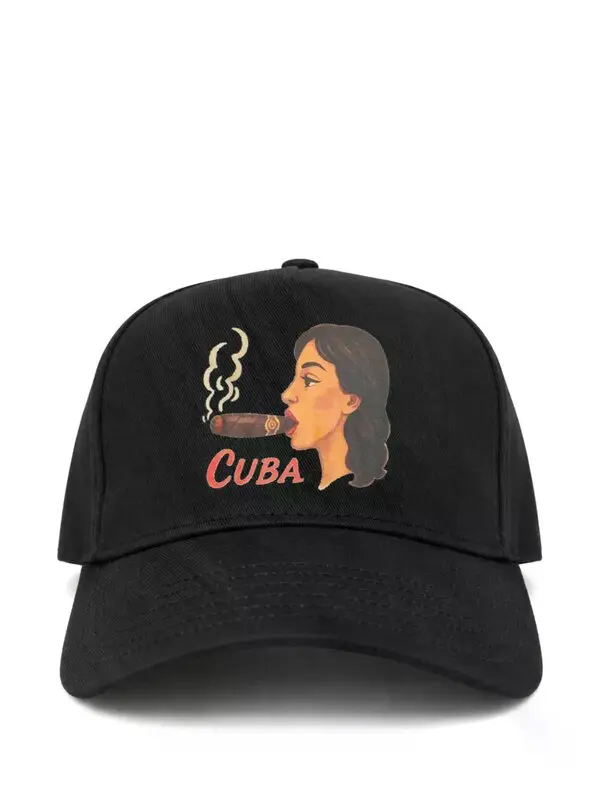 MELT Graphic Print Cap - Black