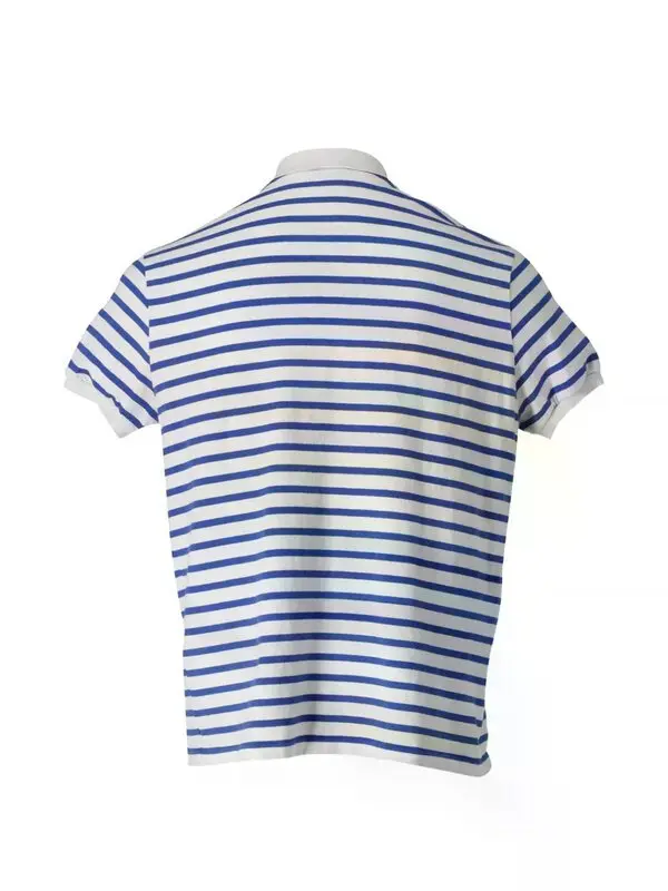 Saint Laurent Striped Polo Cotton T-shirt