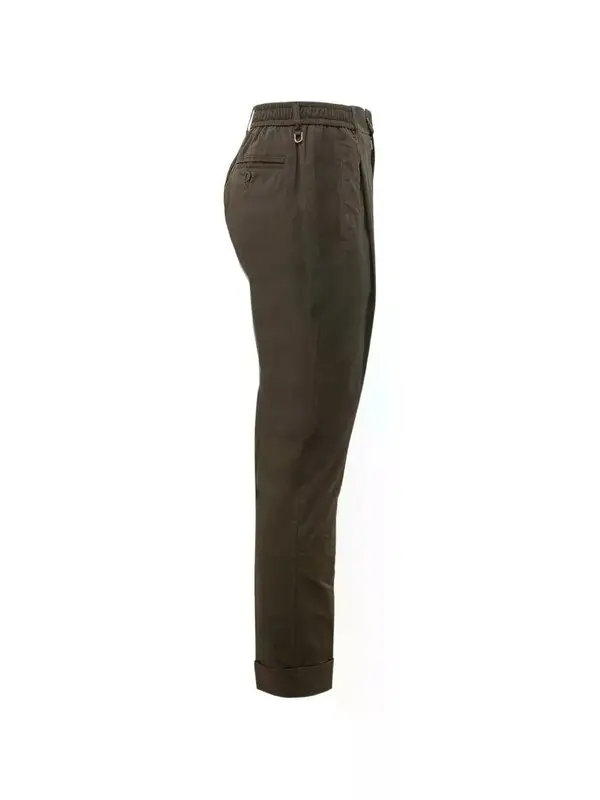HOSIO Pleated-detail Cuffed-hem Trousers