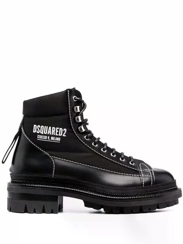 Dsquared2 Logo-print Panelled Boots