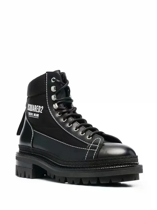 Dsquared2 Logo-print Panelled Boots