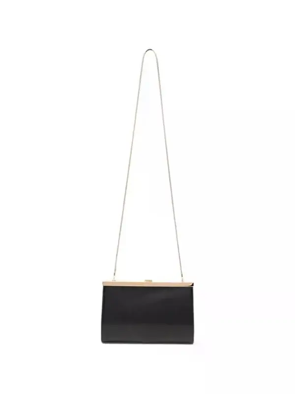 Alberta Ferretti Logo-engraved Clutch Bag - Black
