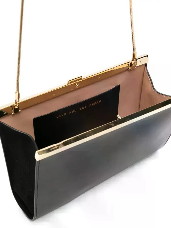 Alberta Ferretti Logo-engraved Clutch Bag