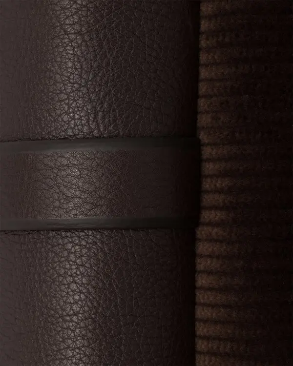 Prada Bonnie Extra Large Corduroy And Leather Handbag