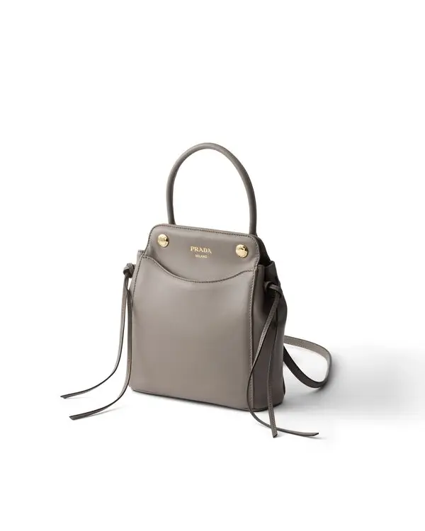 Prada Mini Leather Handbag - Clay