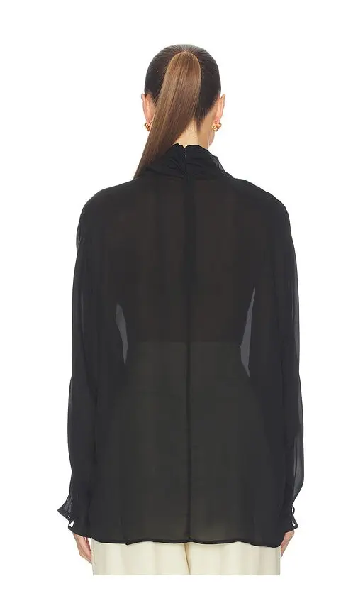HELSA Dolman Popover Top In Cupro In . Also