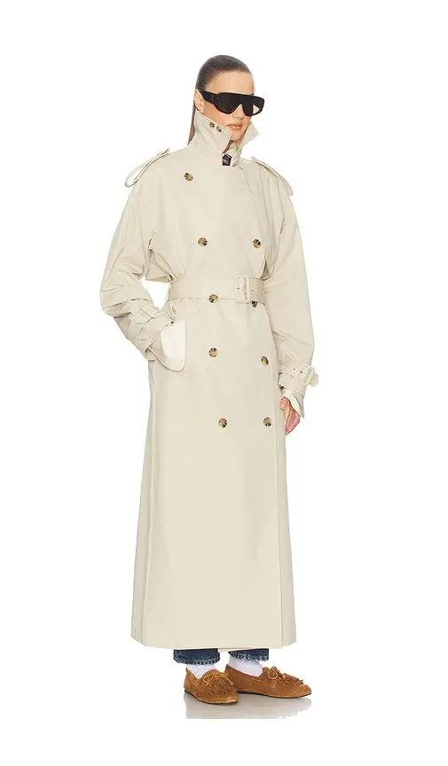 HELSA Classic Oversized Trench In . Also