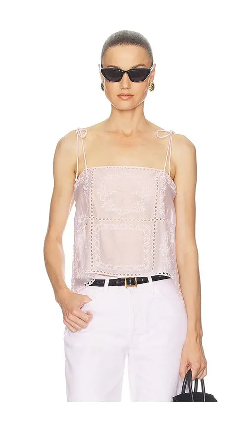HELSA Handkerchief Camisole In . Also - Pink