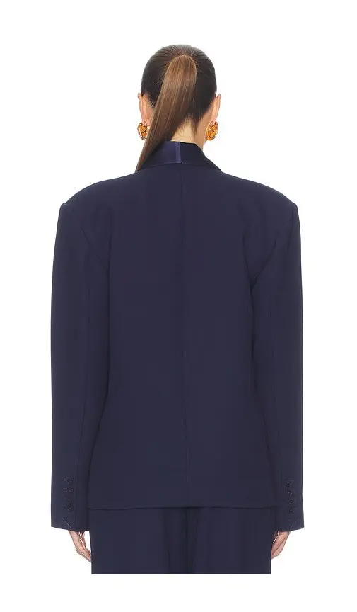 HELSA The Tux Blazer In Wool In . Also - Navy