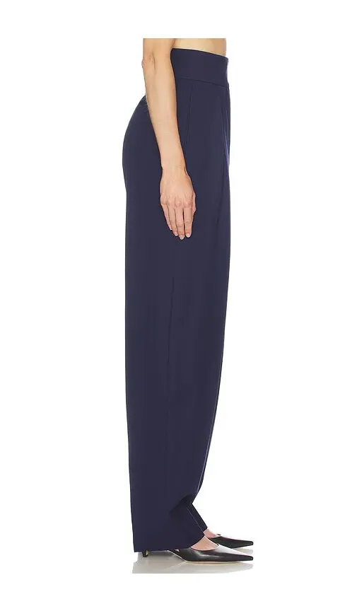 HELSA High Waist Pleated Suit Trouser In Wool