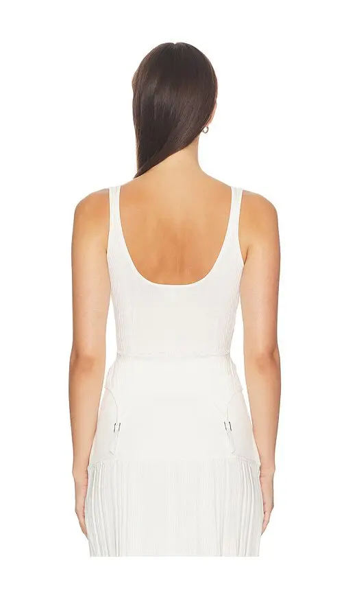 FLEUR DU MAL Rib Garter Top In . Also