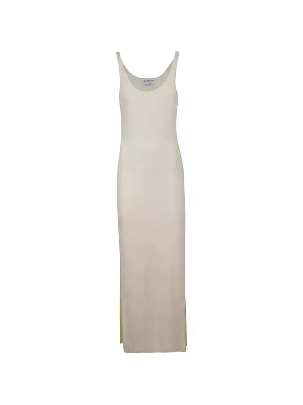 Gabriela Hearst Maxi Scoop-neck Knitted Dress - Neutrals