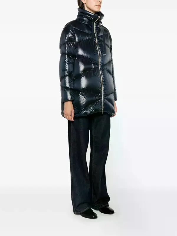 Herno Zip-up Padded Coat - Blue