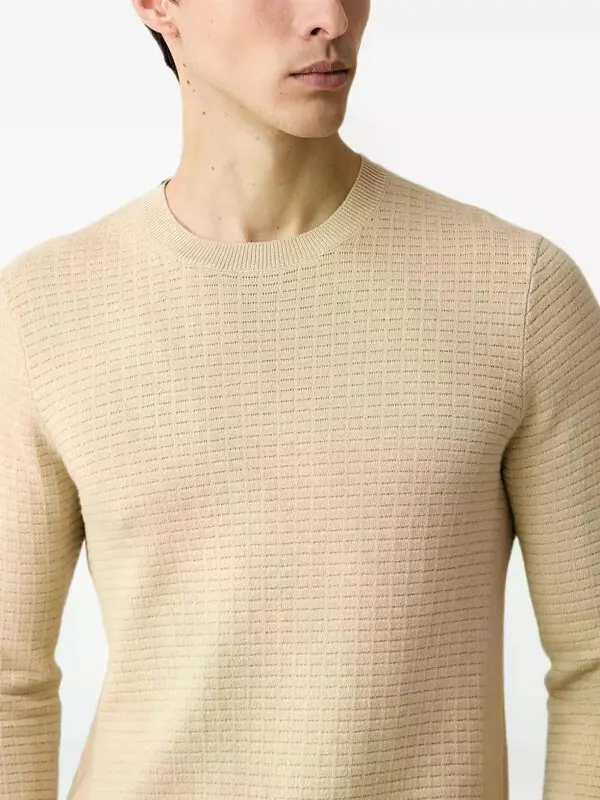 TRUSSARDI Textured-knit Crew-neck Sweater