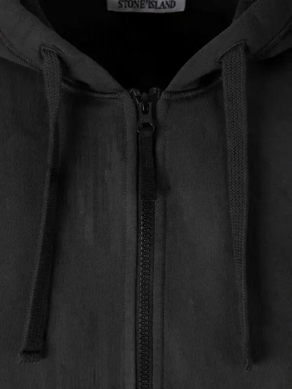 Stone Island Logo-patch Zip-up Hoodie