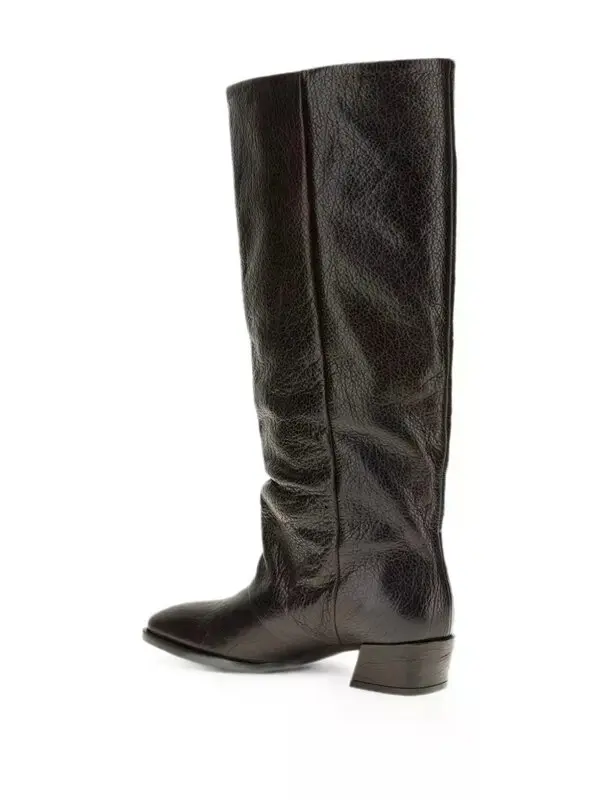 P.a.r.o.s.h Grained-leather Knee-high Boots