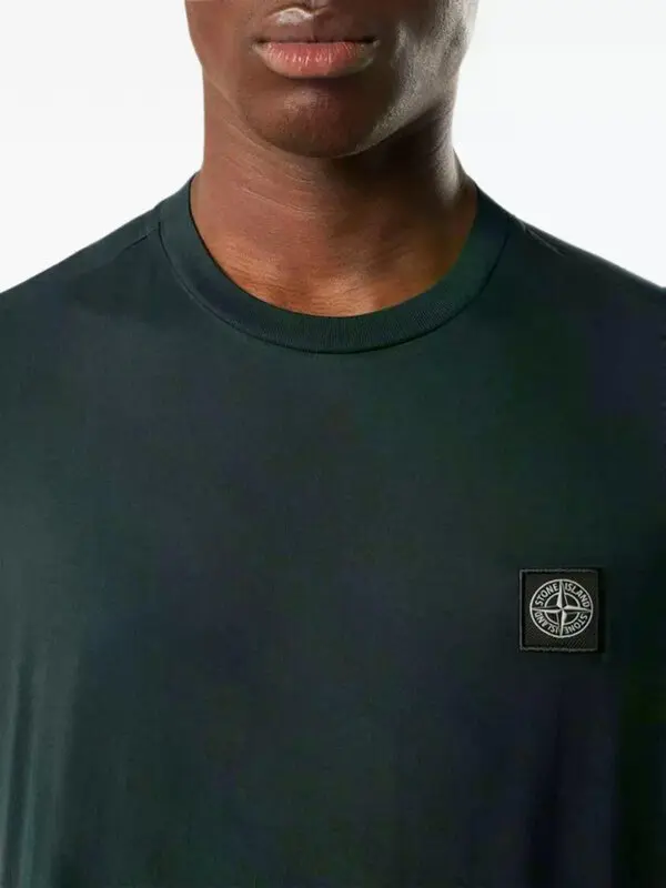 Stone Island Slim-fit T-shirt With Compass Patch