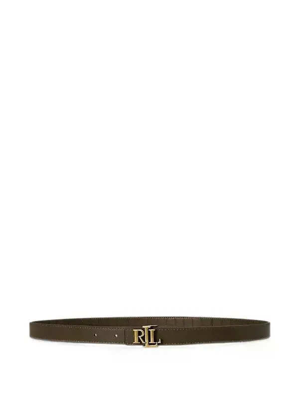 Ralph Lauren Logo-buckle Leather Belt - Brown