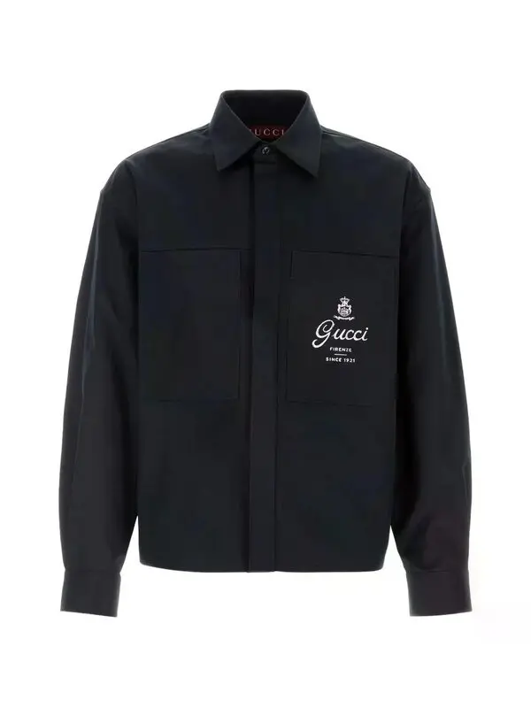 Gucci Logo-print Chest-pocket Shirt