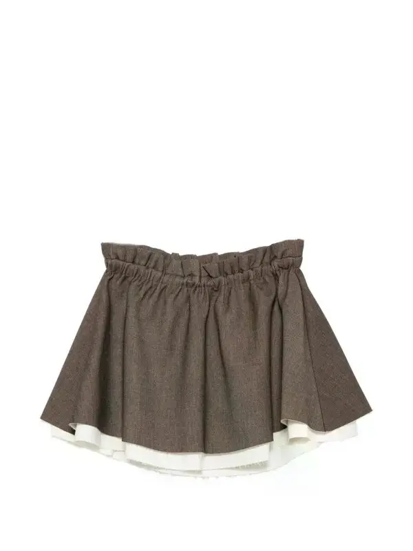 ELEH Layered Mini Skirt