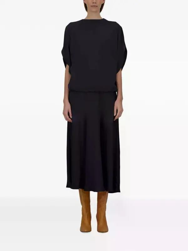 Herno Satin-finish Midi Skirt