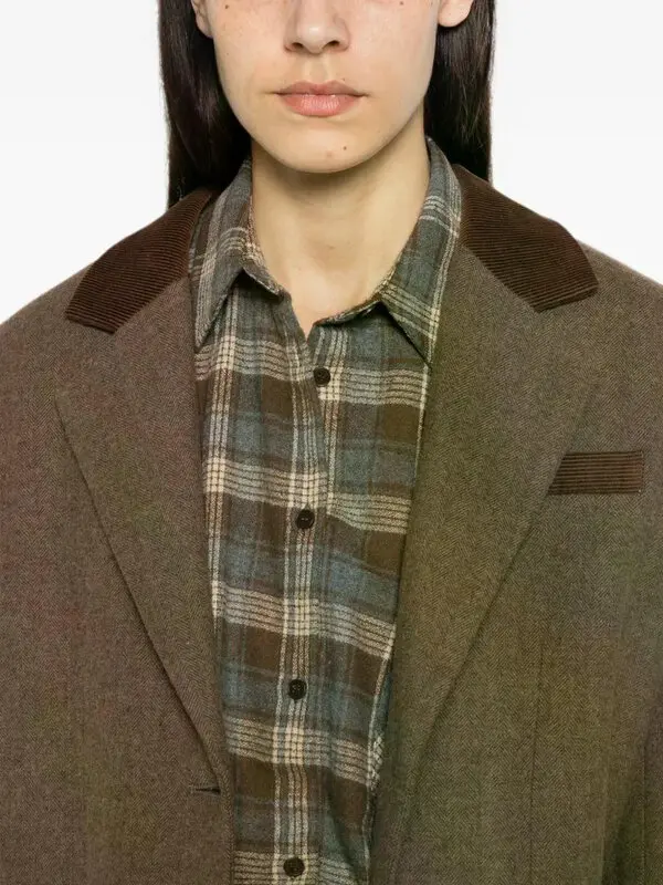 ELEH Corduroy-trim Blazer