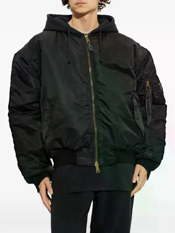 Vetements X Alpha Industries Hooded Bomber Jacket
