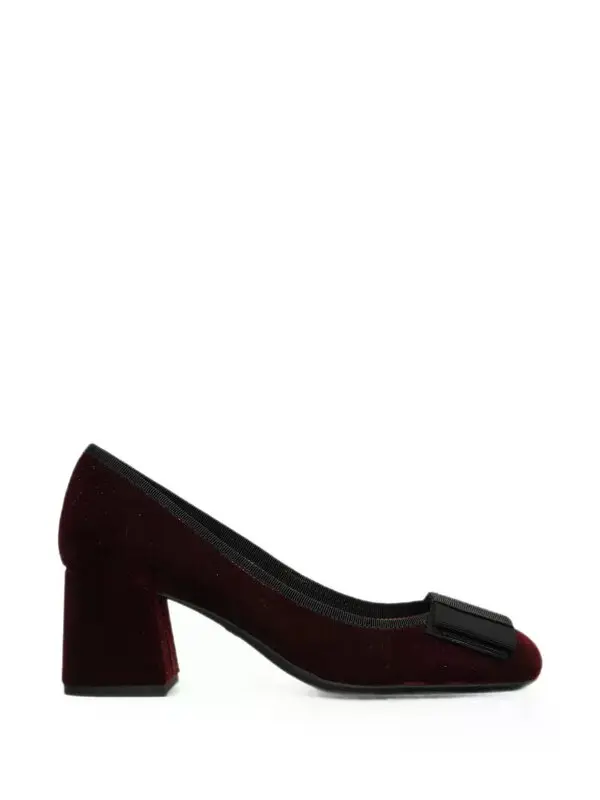 Roberto Festa Ery Bow-detail Block-heel Pumps - Red