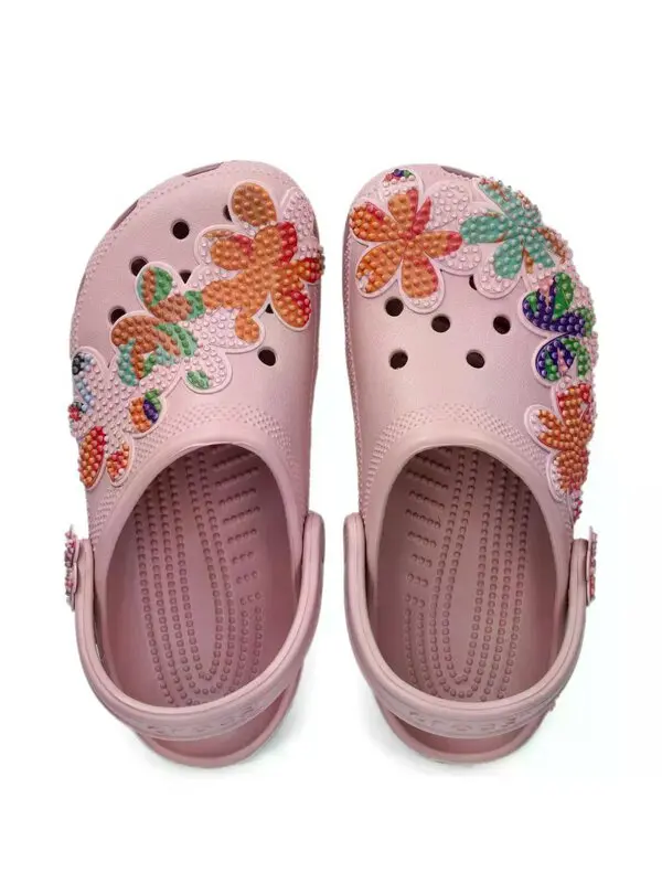 CROCS Floral-applique Clogs
